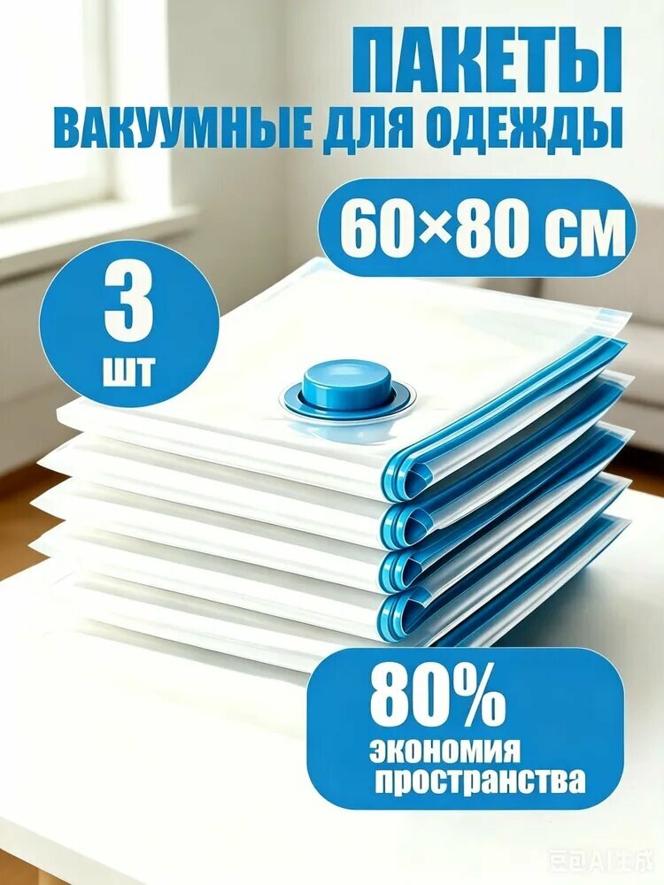 Вакуумные пакеты для одежды с клапаном