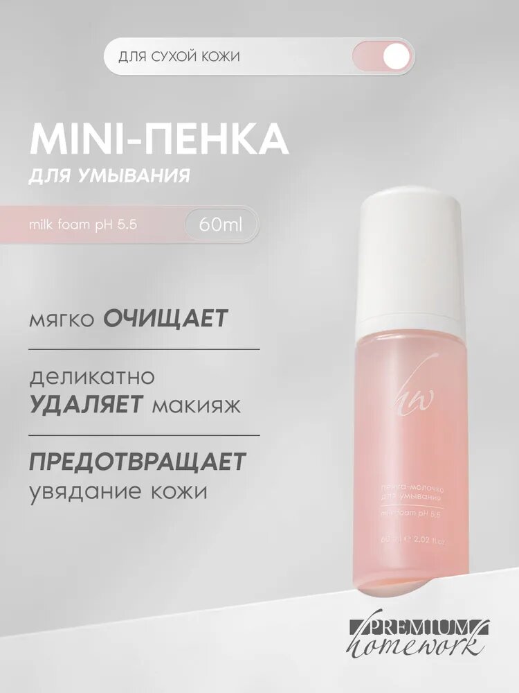 MINI Пенка молочко для умывания Milk Foam TRAVEL 60 мл