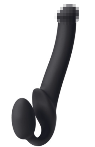 51375 Strap-on-me Silicone Bendable Strap-on M, черный. Безремневой страпон с гибким каркасом и стимуляцией точки G