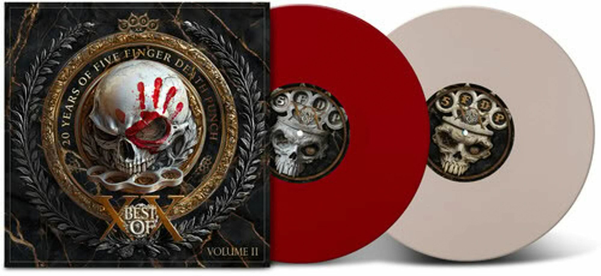 Виниловая пластинка Five Finger Death Punch - Best Of, Volume II (2LP, Винил кровь и кость (красно-бежевый)) Limited, 2025