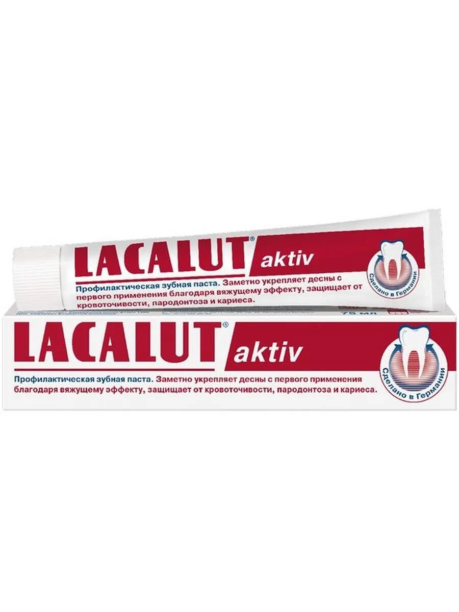 Зубная паста Lacalut Aktiv 75 мл 1 шт