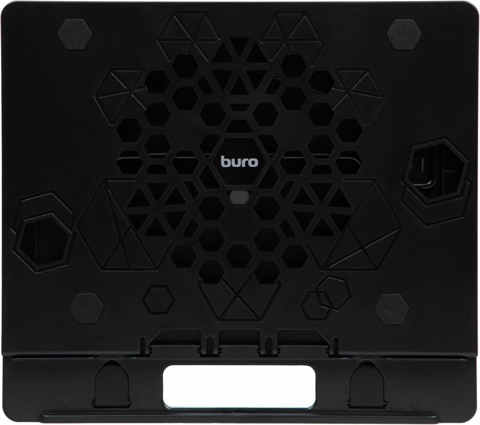 Подставка для ноутбука Buro 15.6", 280х250х15 мм, 520 г, металл, пластик, черный (BU-LS130)