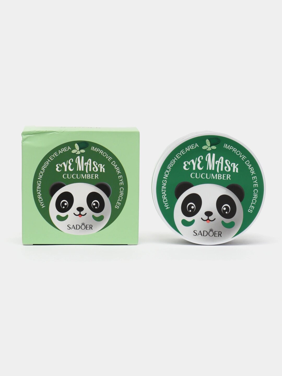 Патчи для глаз гидрогелевые, против отеков и следов усталости SADOER Eye mask Cucumber
