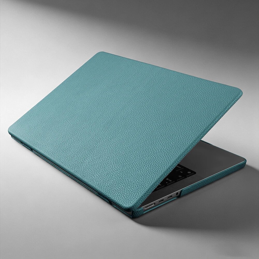 Чехол для ноутбука Macbook из натуральной кожи Pro16 A2911 M3, Cyan 6333