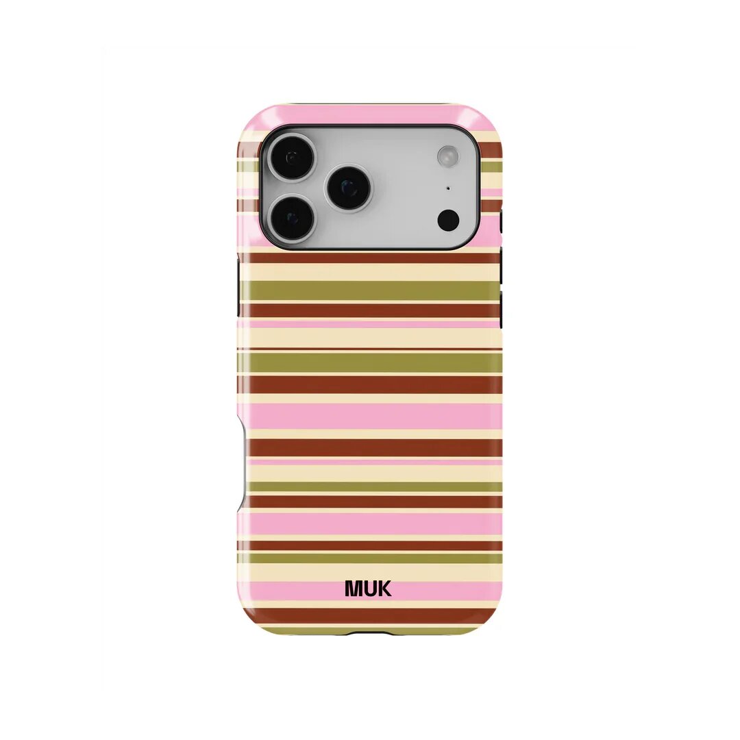 Чехол MUK Retro Horizontal Line для iPhone 17, 17e, 16e, 16, 15, 14, FLR-425HKX492A3, iPhone 13 Pro