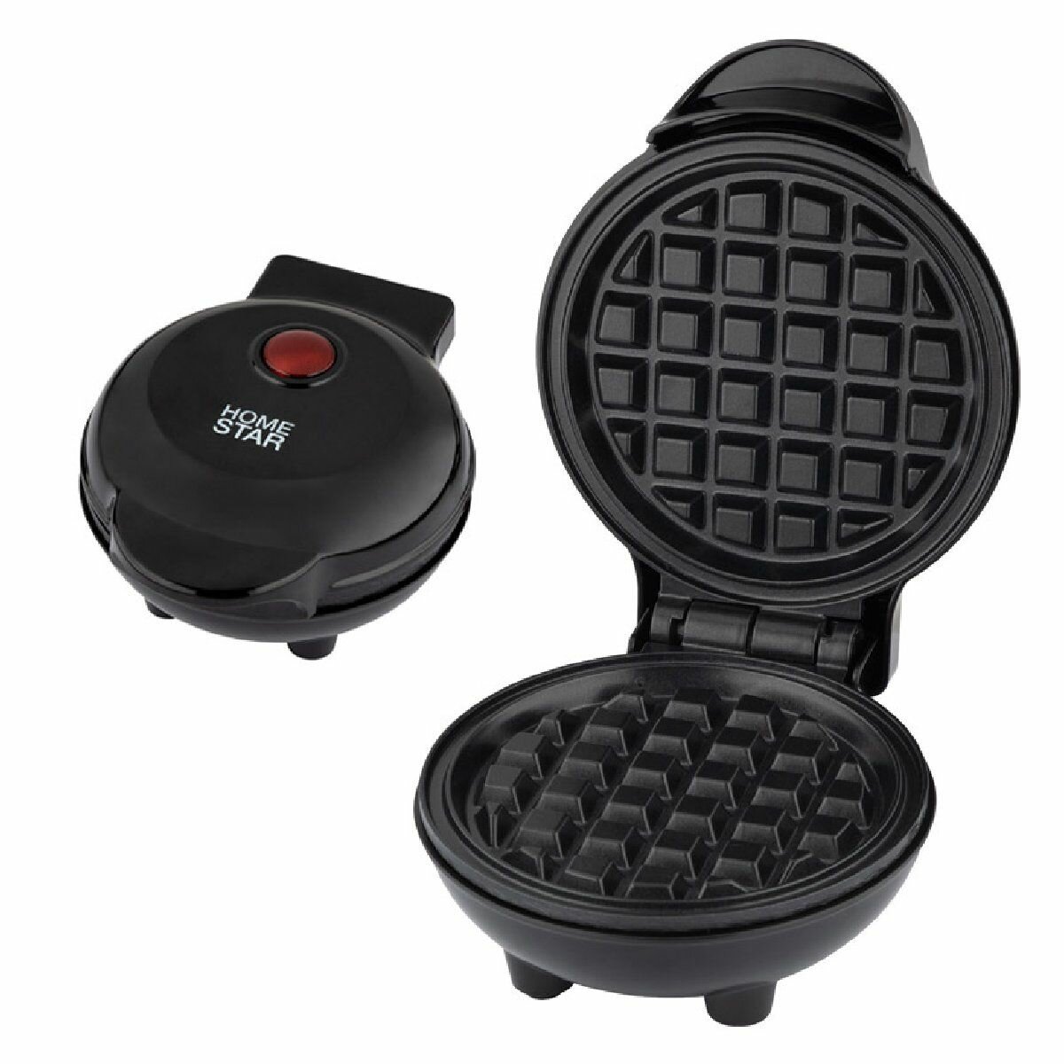 Вафельница HomeStar HS-2040 500Вт черная (106137)