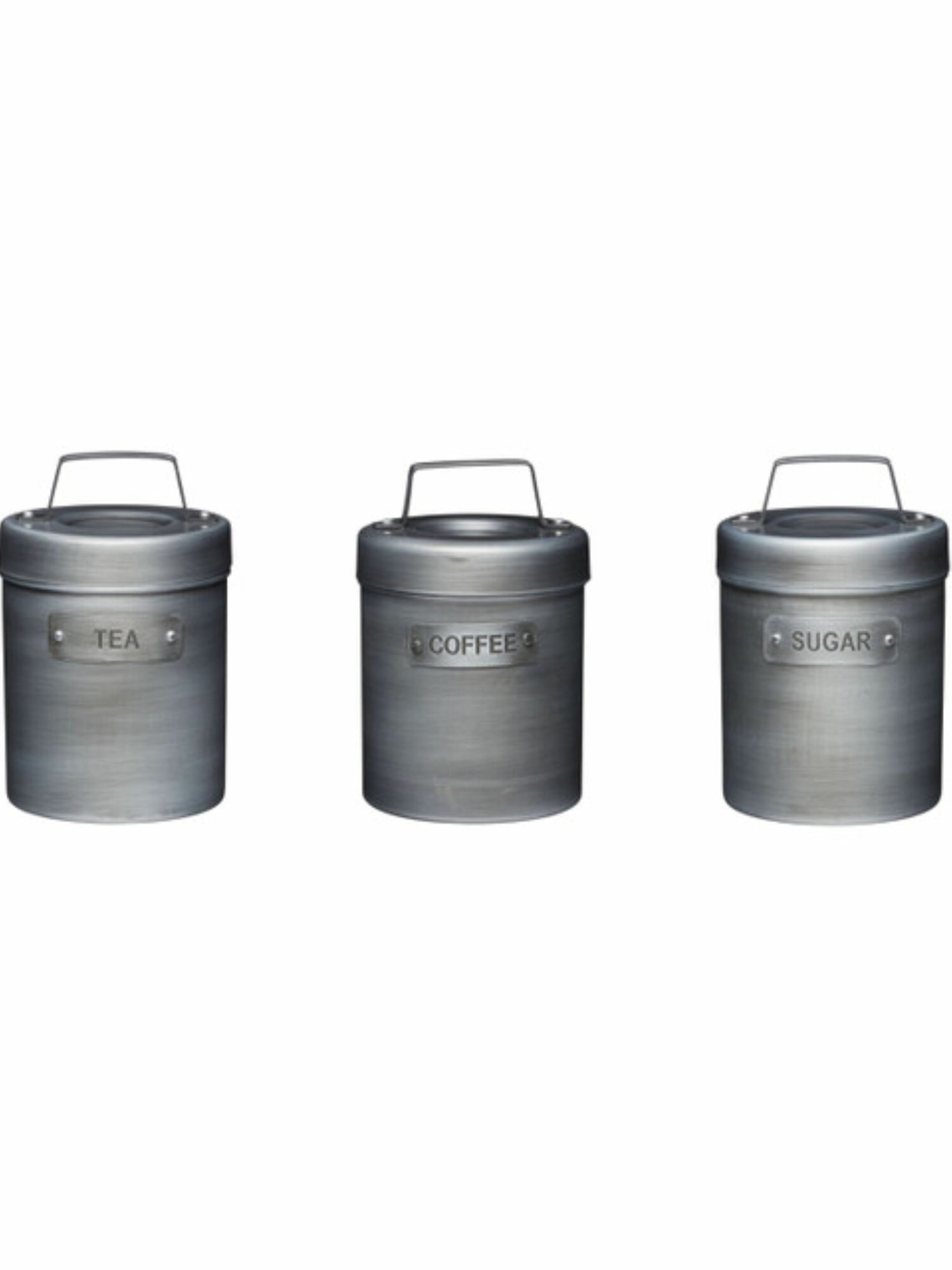 Kitchen Craft набор емкостей для чая, кофе, сахара 790 мл металл серия Industrial Kitchen
