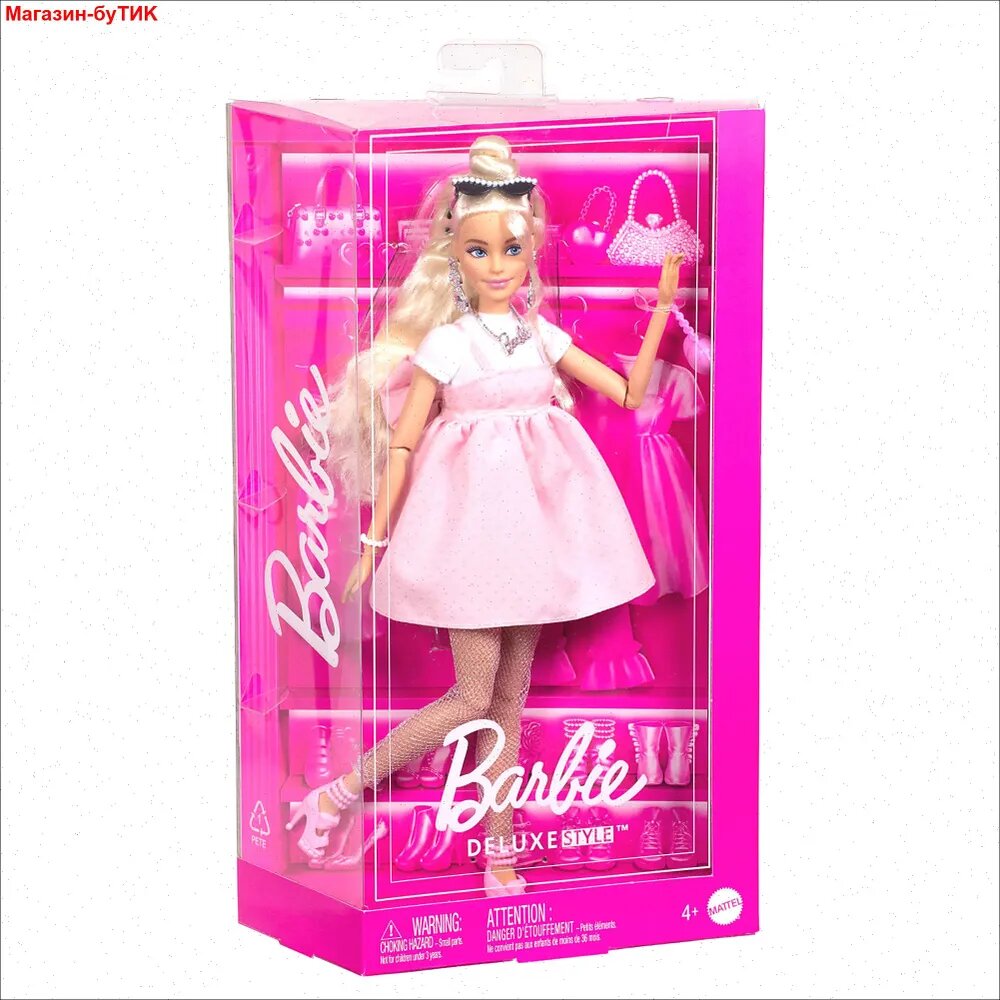 Маттел Mattel Deluxe Style No.3 Doll LK / Роскошная Кукла Барби № 3 С Аксессуарами, Подходящая Для Детей В Возрасте От 4 Лет И Старше