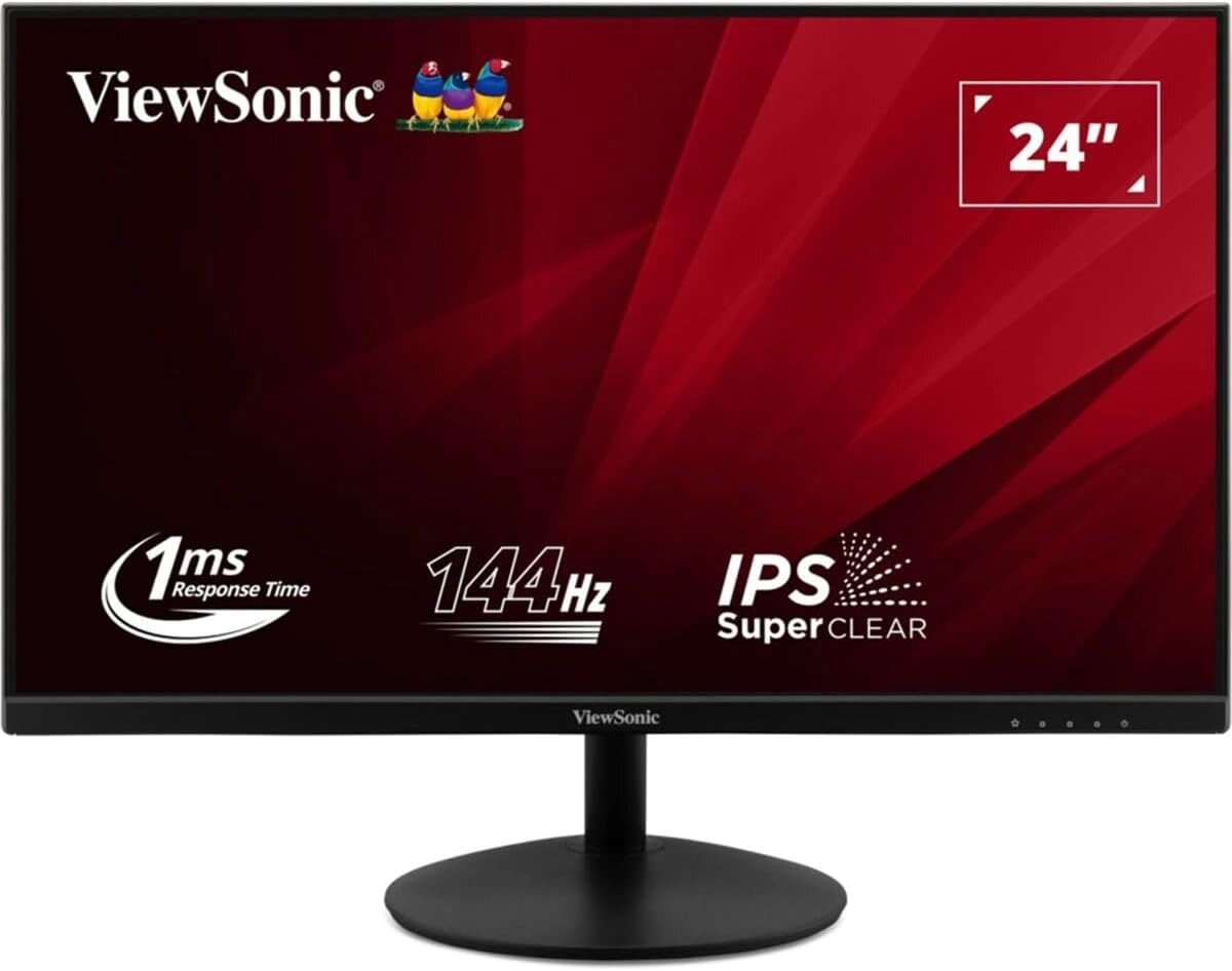 Монитор ViewSonic 23.8" VA24E2-H IPS FHD чер HDMI VGA 144Hz 250cd Ex