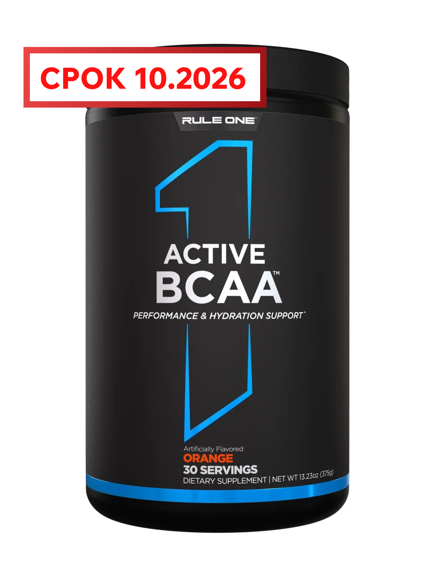 RULE ONE Active BCAA 405 г, аминокислоты, со вкусом Апельсина
