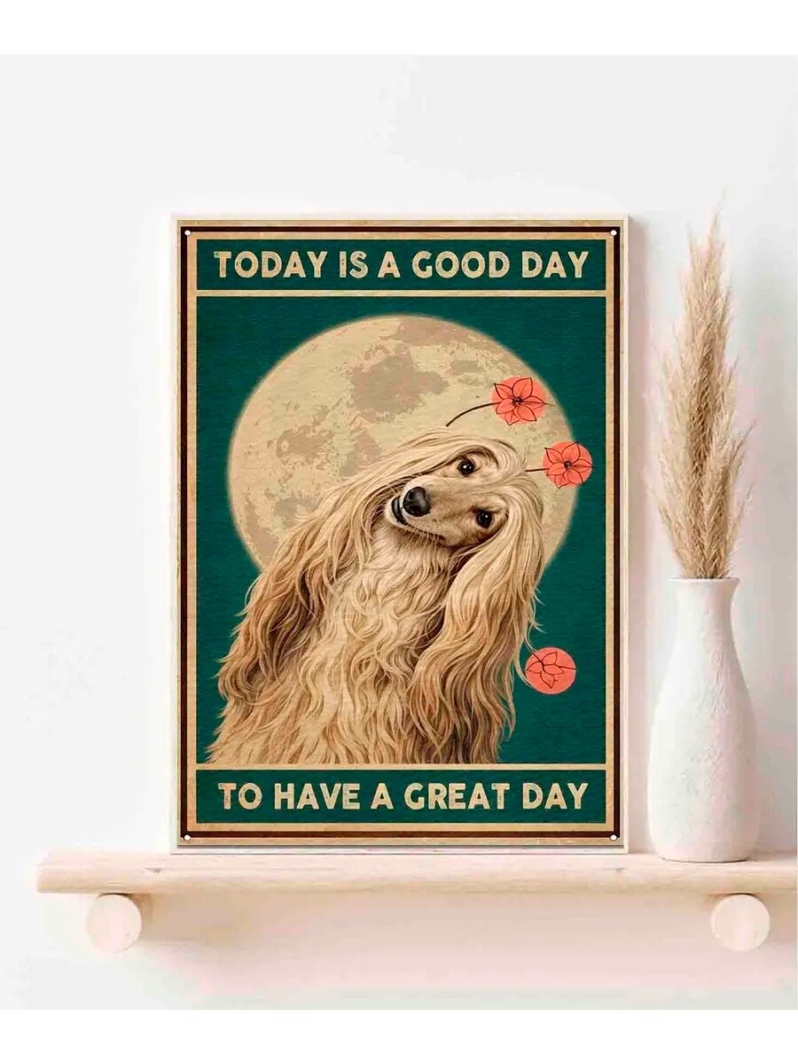 Афганская борзая, Today is a Good Day, Плакат 30x42см
