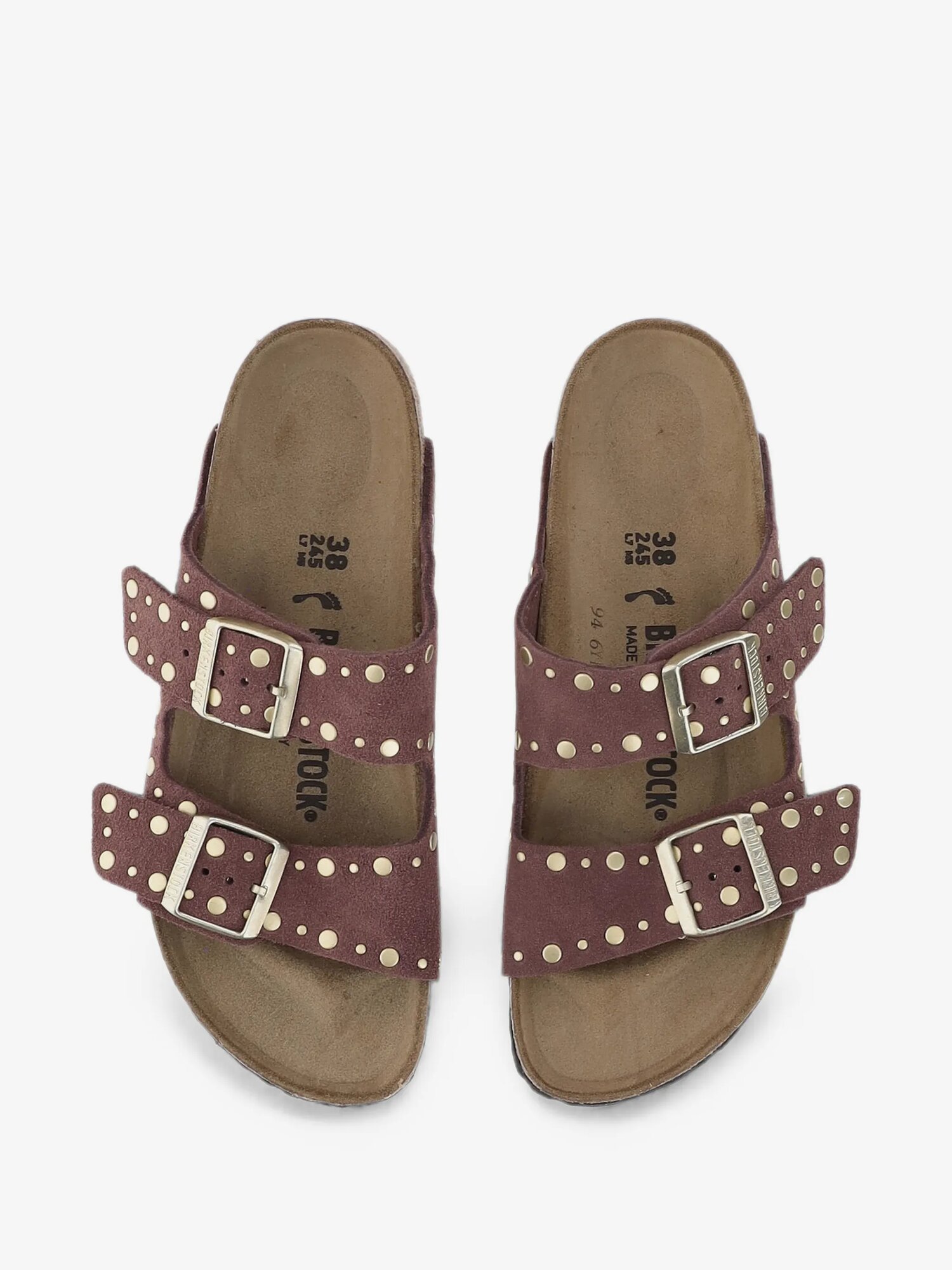 Босоножки Birkenstock Arizona Rivet sandals, размер 38 EU, purple — фото 1