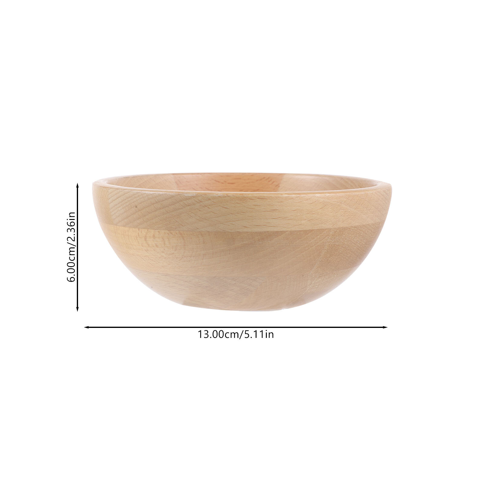Миска из бамбука для лица и пищи, компактная размером 13.00x13.00x6.00 см