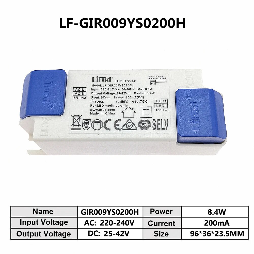 LiFud LF-GIR009YS0200H драйвер LED 220-240В