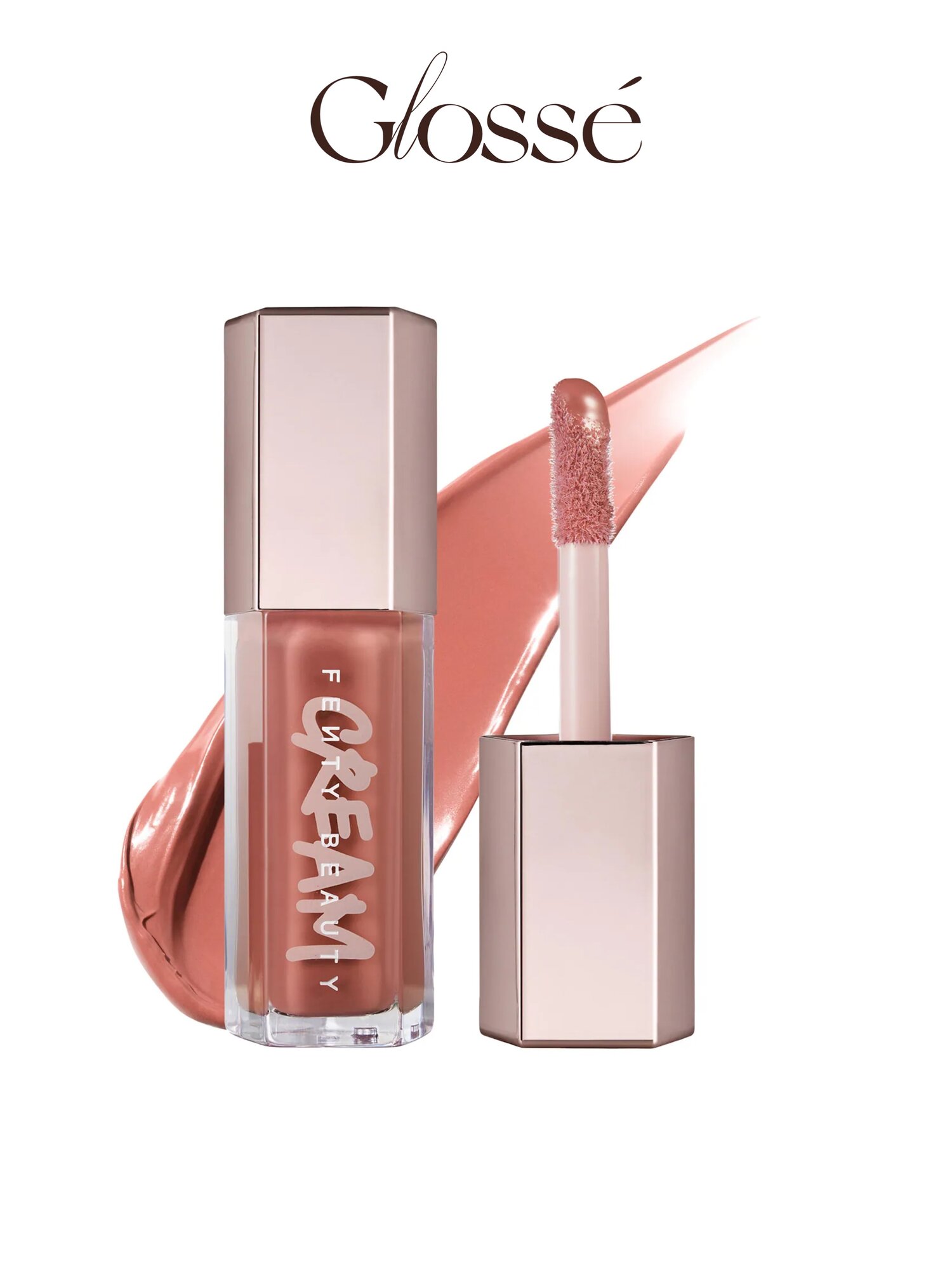 Fenty Beauty кремовый блеск для губ Gloss Bomb Cream Color Drip Lip Cream, оттенок Fenty Glow, 9 мл.