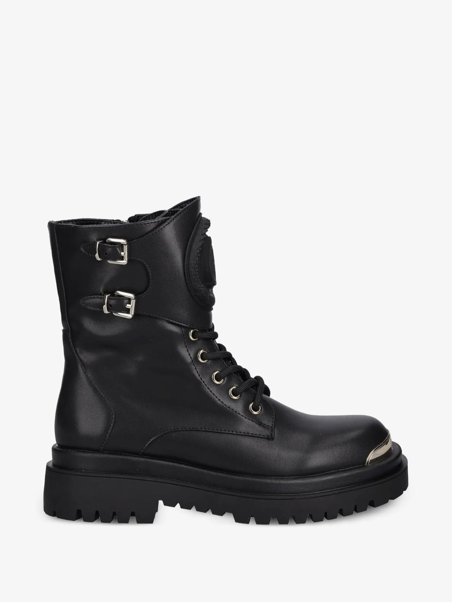 Ботинки Buckle-detail lace-up combat boots