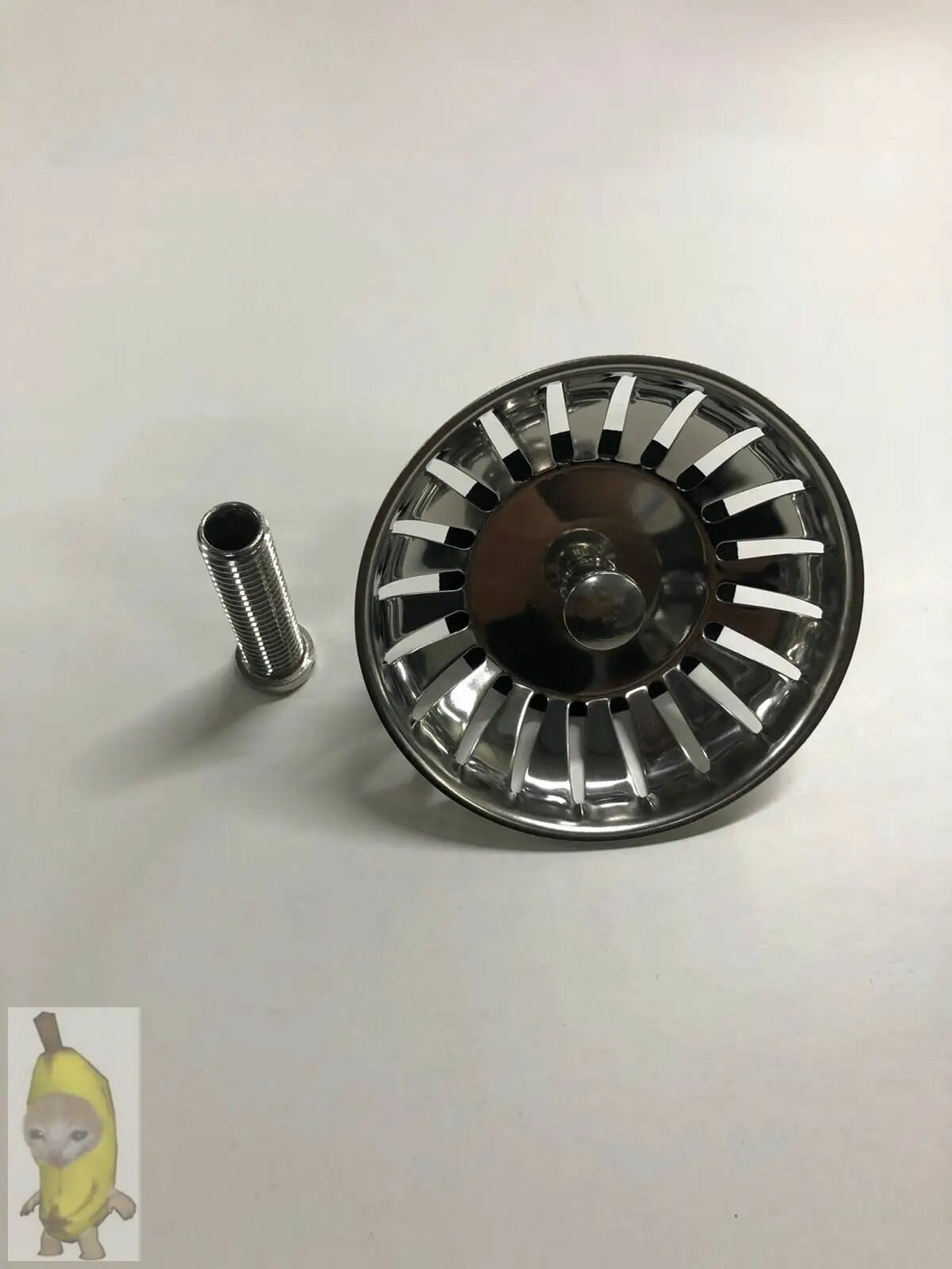 Сетка для раковины 8.5x8.5 см 1 шт хром