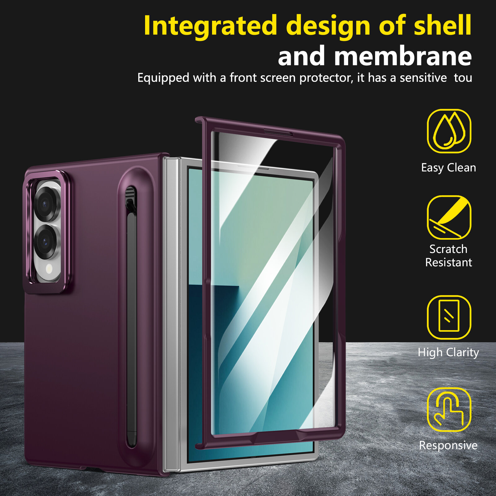 Чехол для Samsung Galaxy Z Fold 8 / Samsung Z Fold8 / Самсунг Галакси З Фолд 8