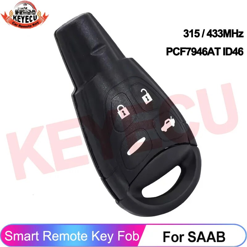 Умный ключ KEYECU PCF7946AT 315МГц для SAAB 9-3 9-5