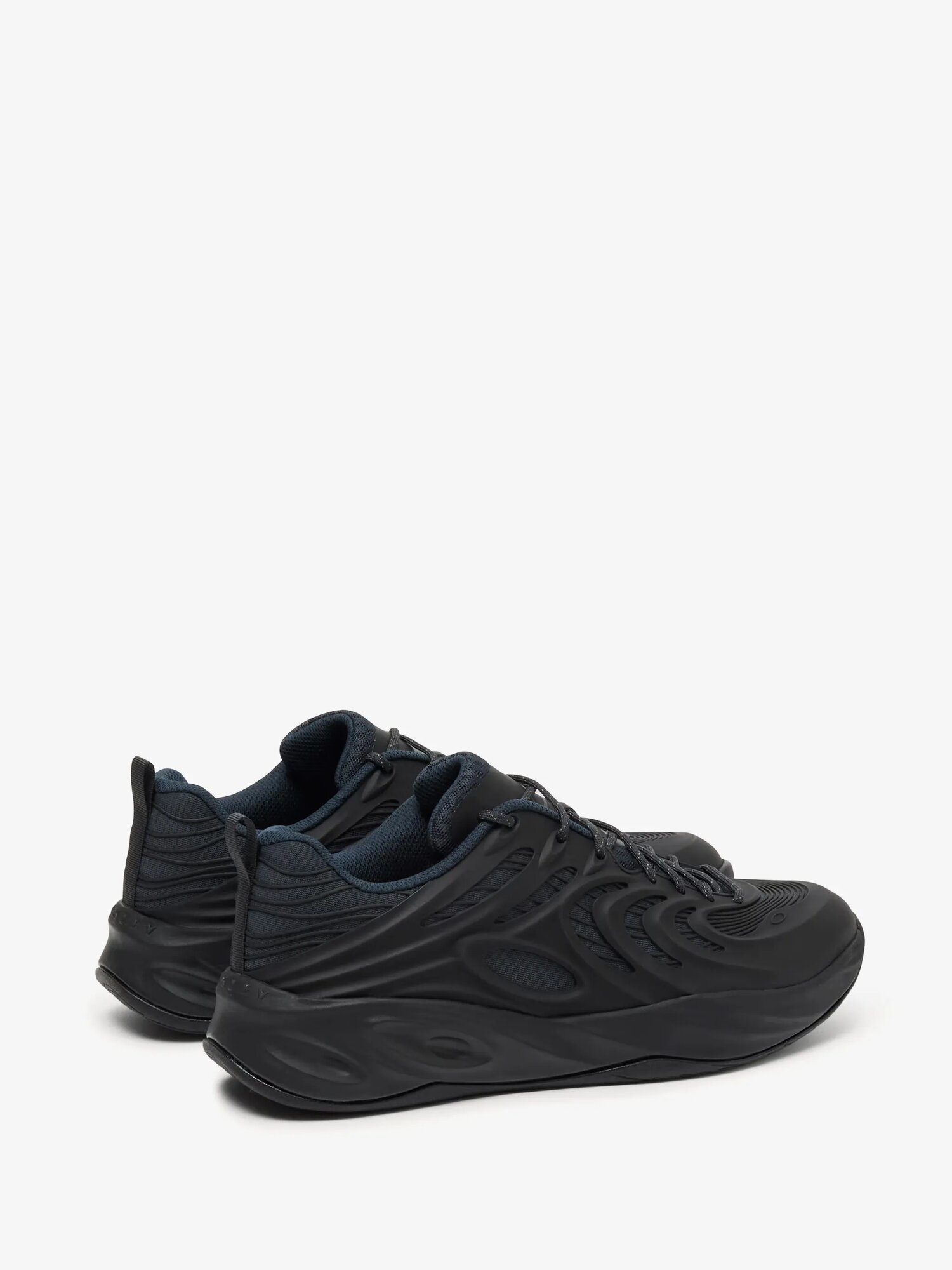 Кроссовки Oakley Lace-up textured sneakers, размер 7.5, черный — фото 1