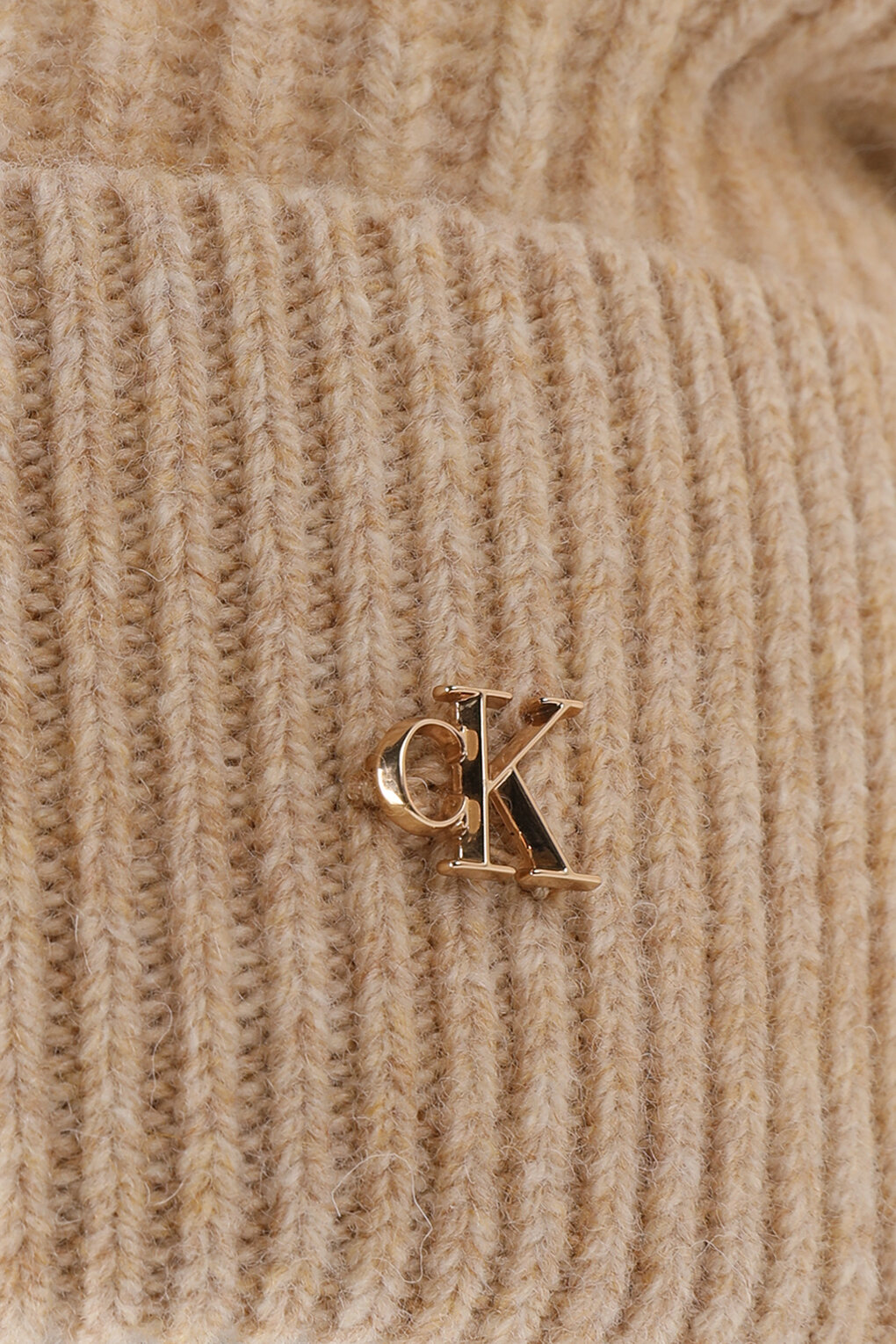 Шапка CALVIN KLEIN для женщин, размер onesize, бежевый — фото 1