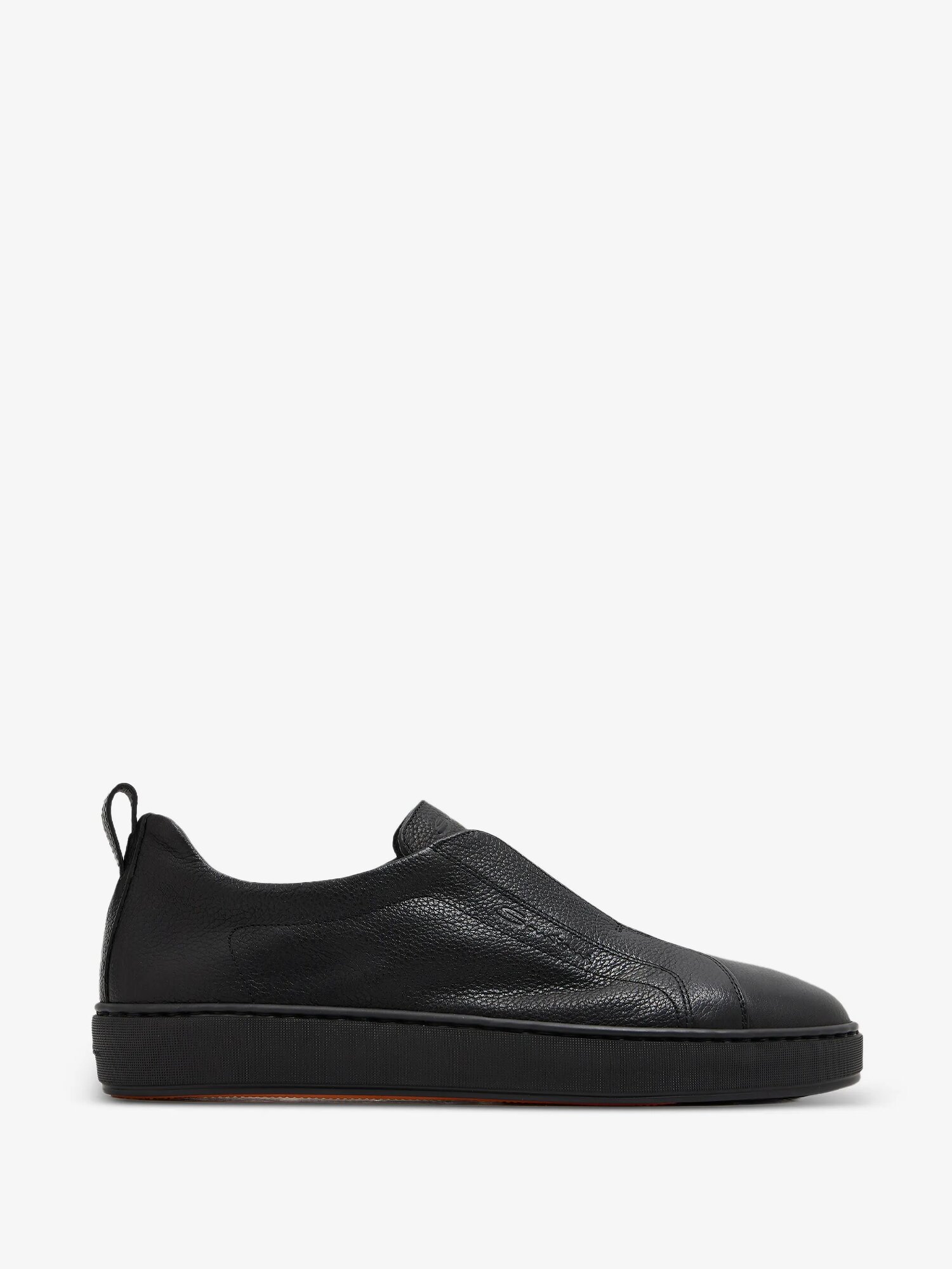 Кроссовки Grainy leather slip-on sneakers