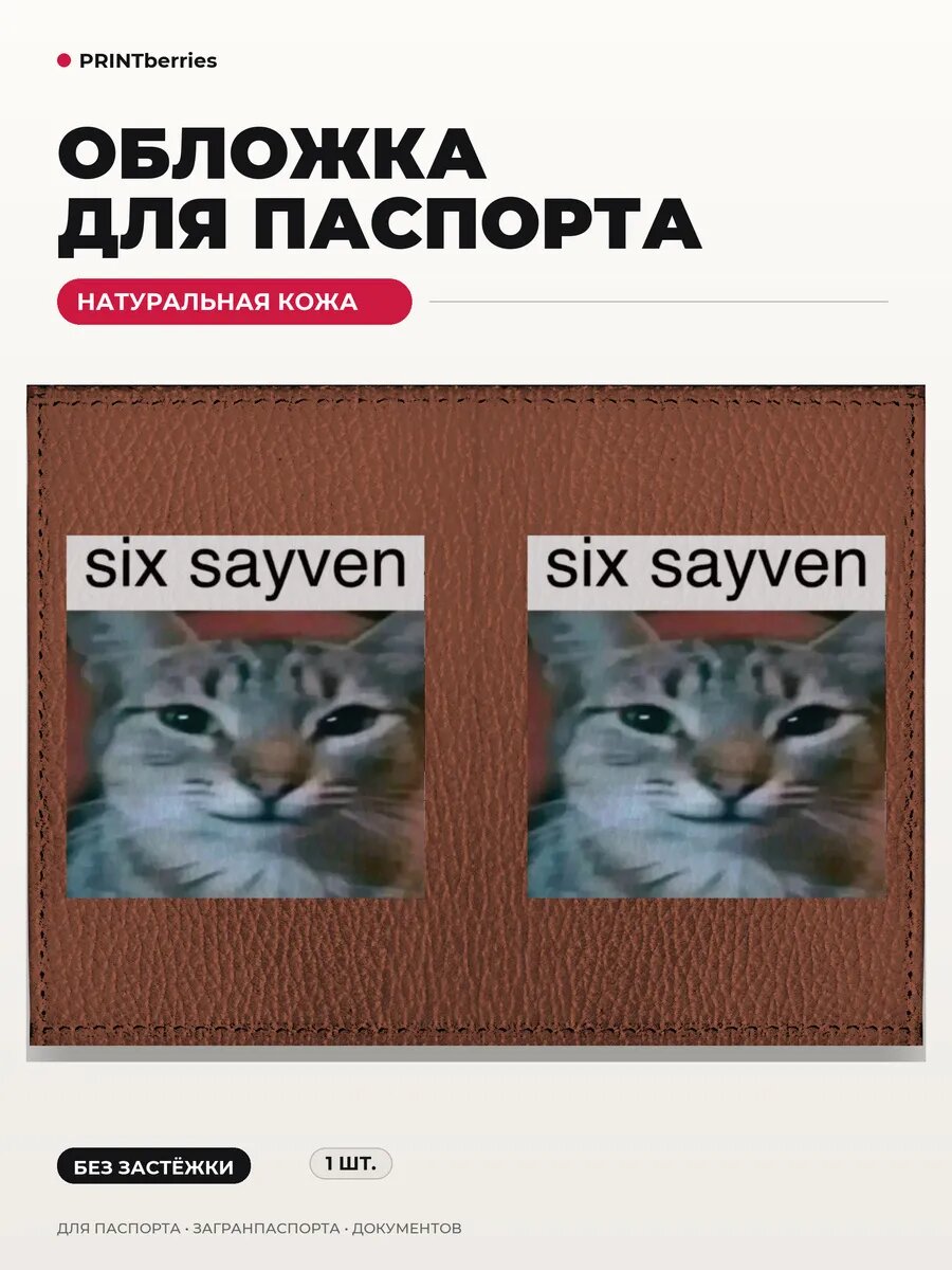 Обложка для паспорта PRINTBERRIES