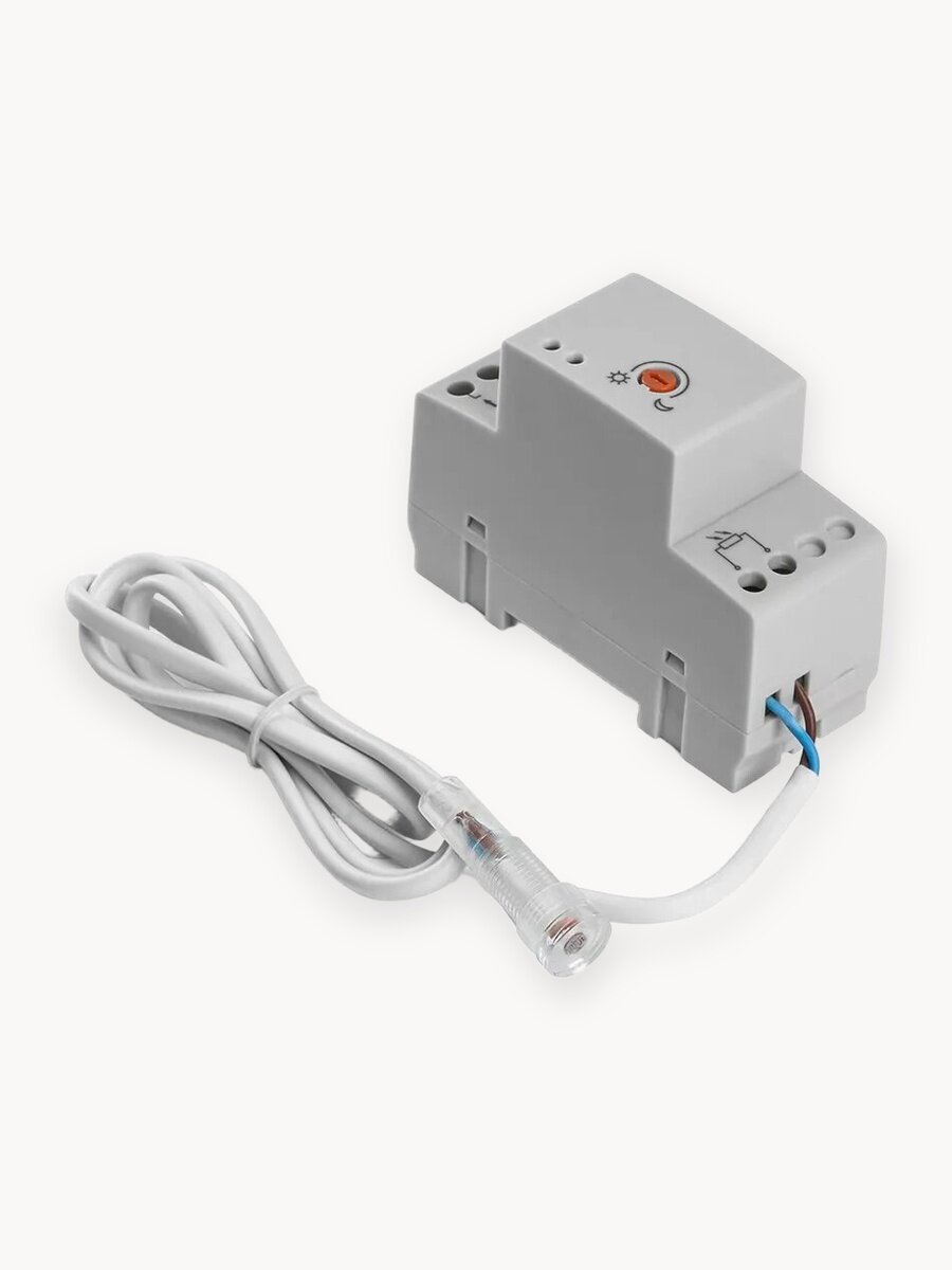 Фотореле на дин рейку с выносным датчиком уличный