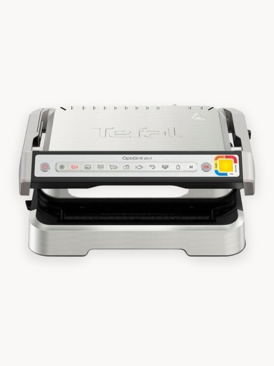 Умный электрогриль Tefal GC772D30 OptiGrill 2in1 Inox