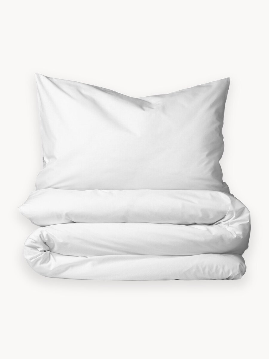 Комплект постельного белья без простыни Pragma Telso 2-х спальный, облачный белый