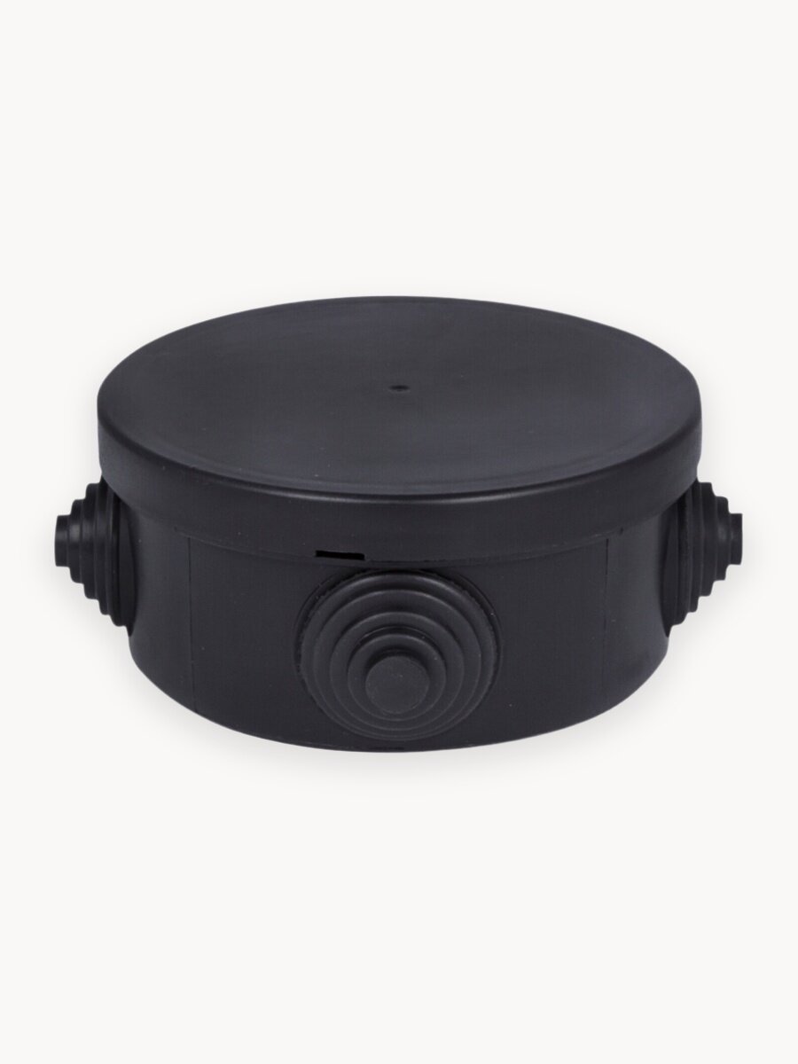 Распределительная коробка EKF КМР-040-039 с крышкой (85х40) 4 мембранных ввода чёрная IP54