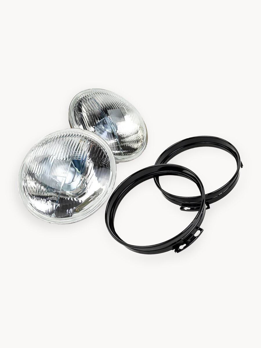 Комплект передних фар с черными ободками для Лада 4х4, Нива Легенд