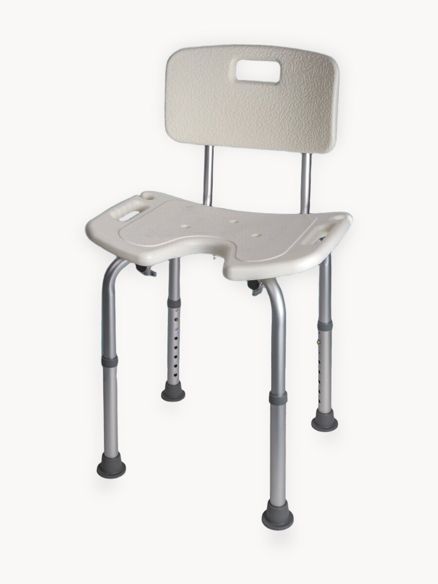 Стул для купания в ванной и душе Тamirat 91 246 со спинкой с гигиеническим вырезом