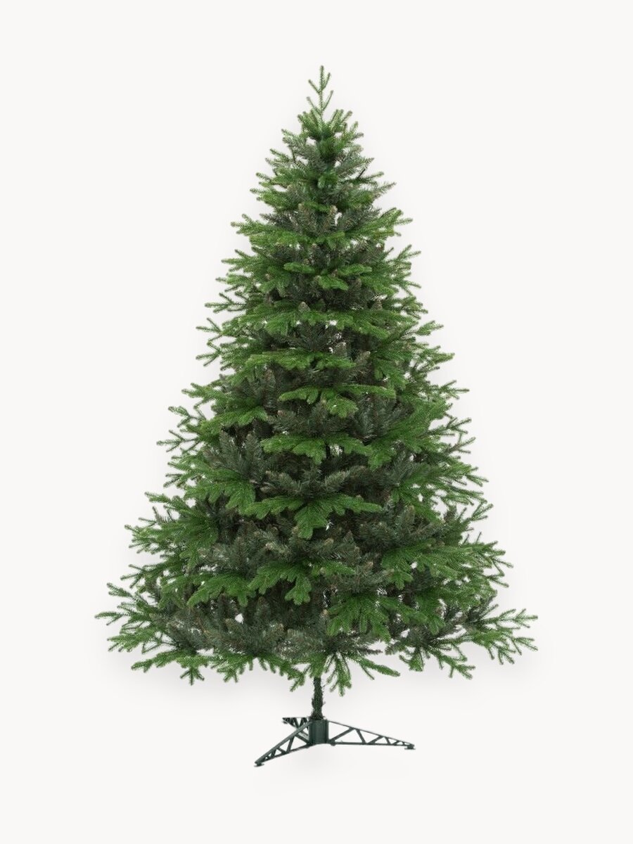 Новогодняя искусственная елка Пермская 210 см, Литая хвоя+ПВХ, ЕлкиТорг (252210)