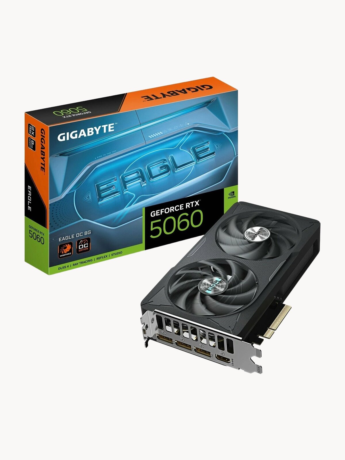 Видеокарта PCI-E 5.0 GV-N5060EAGLEMAX OC-8GD 1.0 NV RTX5060