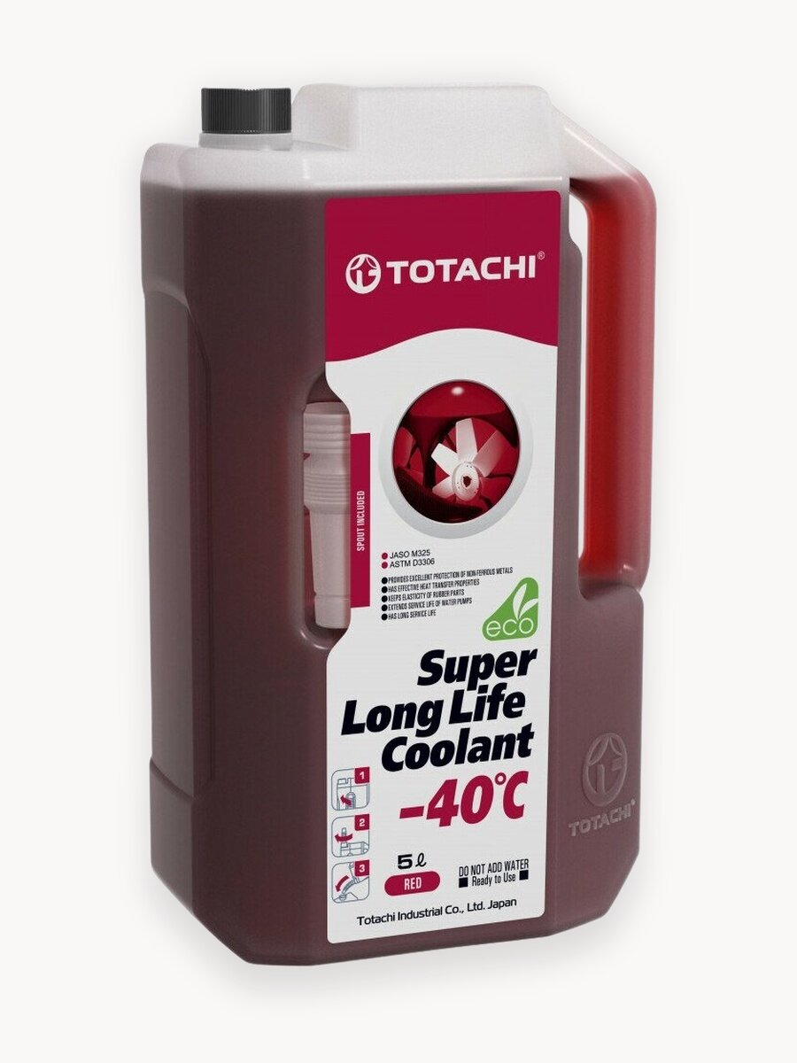 Антифриз готовый раствор 5 л Super LLC Red красный / Totachi 41805
