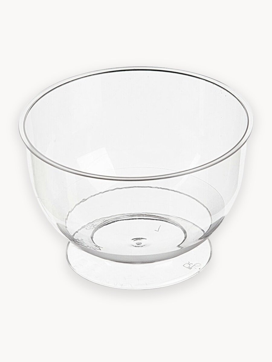 Креманка 200 мл D 95мм PS прозрачная на ножке, 16 шт в упаковке