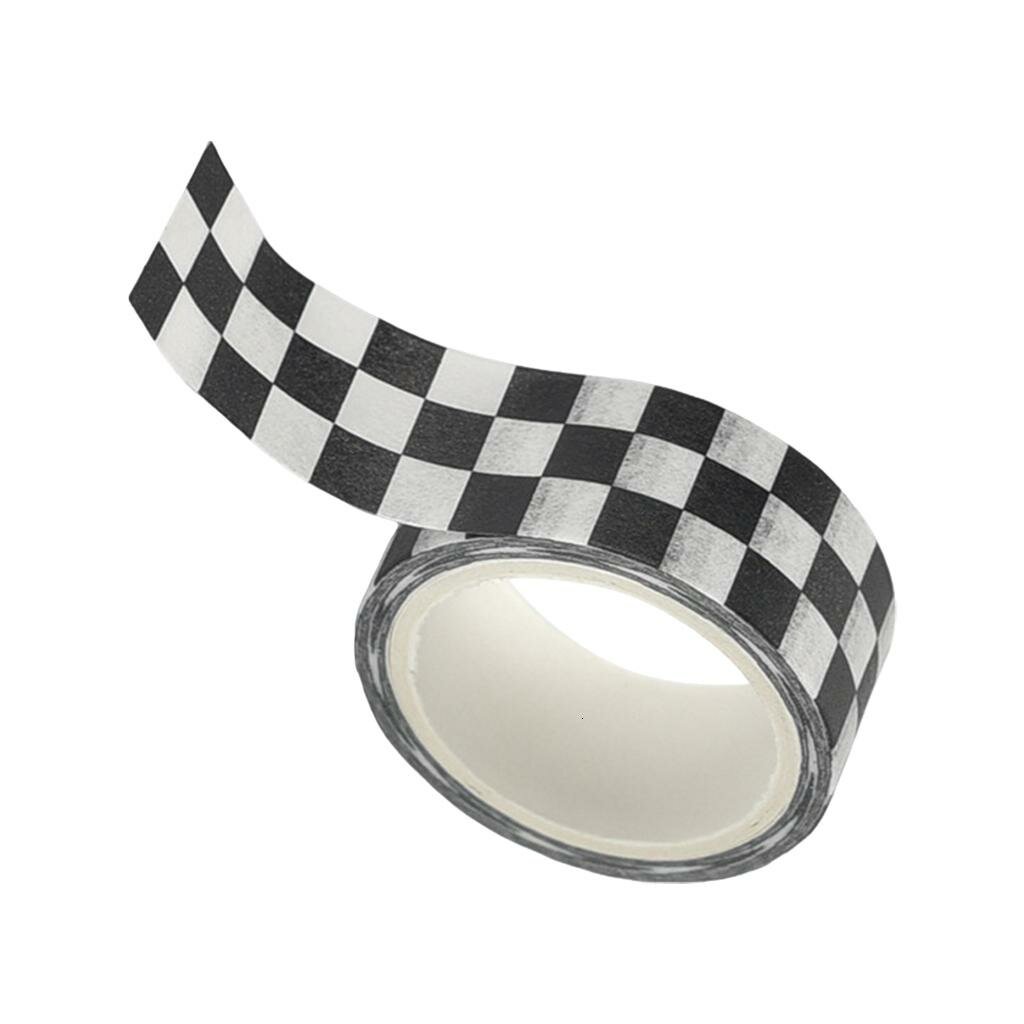 Лента-скотч с шахматным узором, Черно-белый