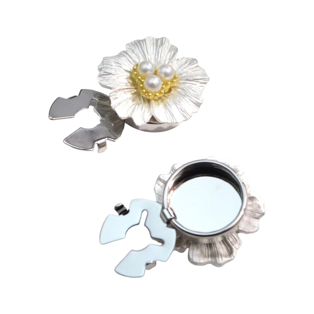 1 штука из 2 штук, пряжка для рубашки, модная пуговица, крышка, запонки со стразами-белый