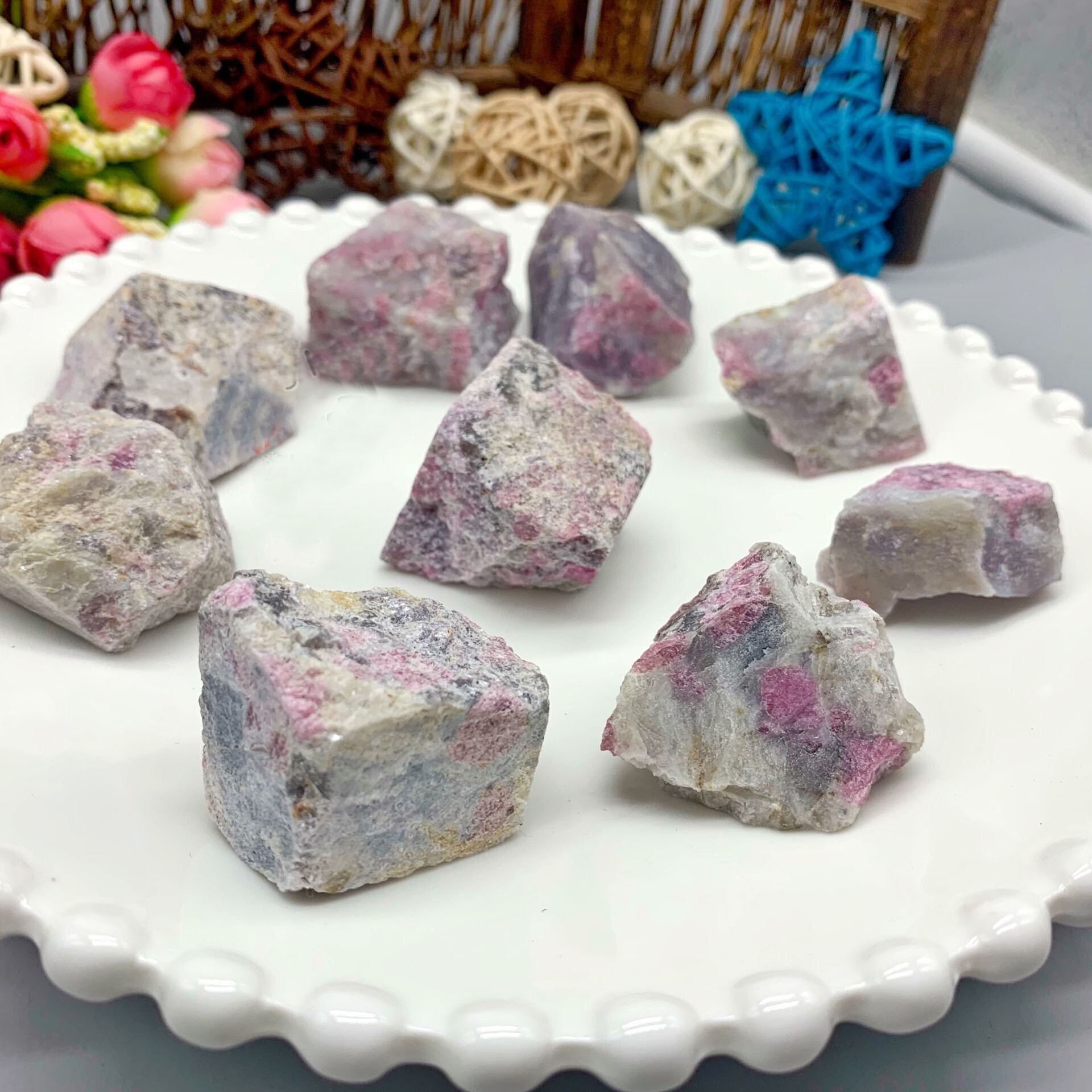 Кристаллический сырой камень диффузор, ароматерапевтический камень, порошок, белый, фиолетовый, желтый, зеленый флюорит для декора дома и офиса