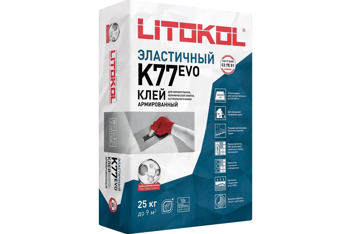 LITOKOL SuperFlex K77-клеевая смесь (25kg bag) 75160002