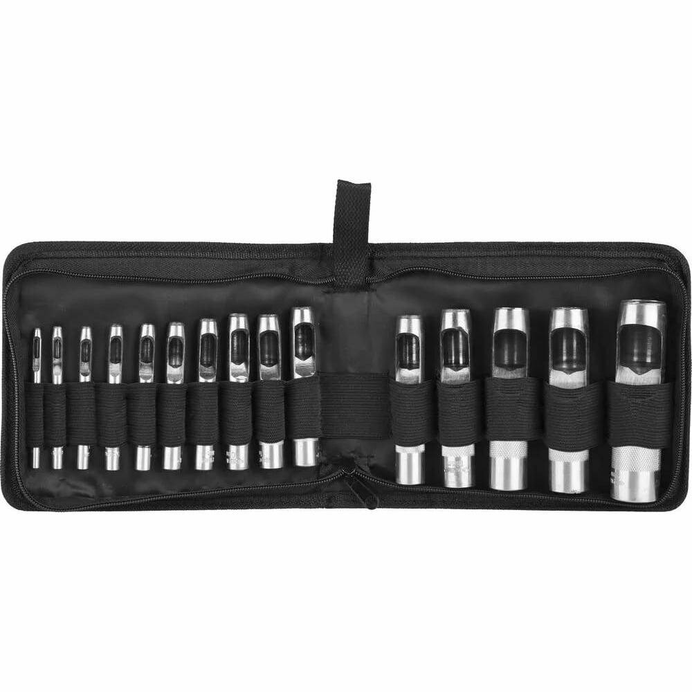 Набор пробойников для кожи 3-25мм, 15шт Зубр мастер 22949-H15