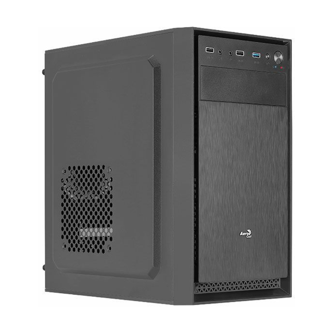 Корпус для компьютера Aerocool CS-104-S-BK-v1, без БП, Mini Tower, Micro ATX/mini-ITX, черный