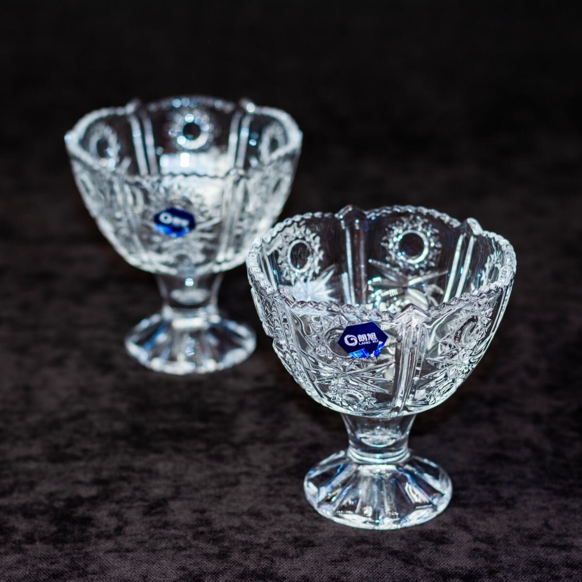 Креманки, для мороженного, для десерта, для салата. Набор креманок 2 шт 245 мл d-10,7см h-10,7см