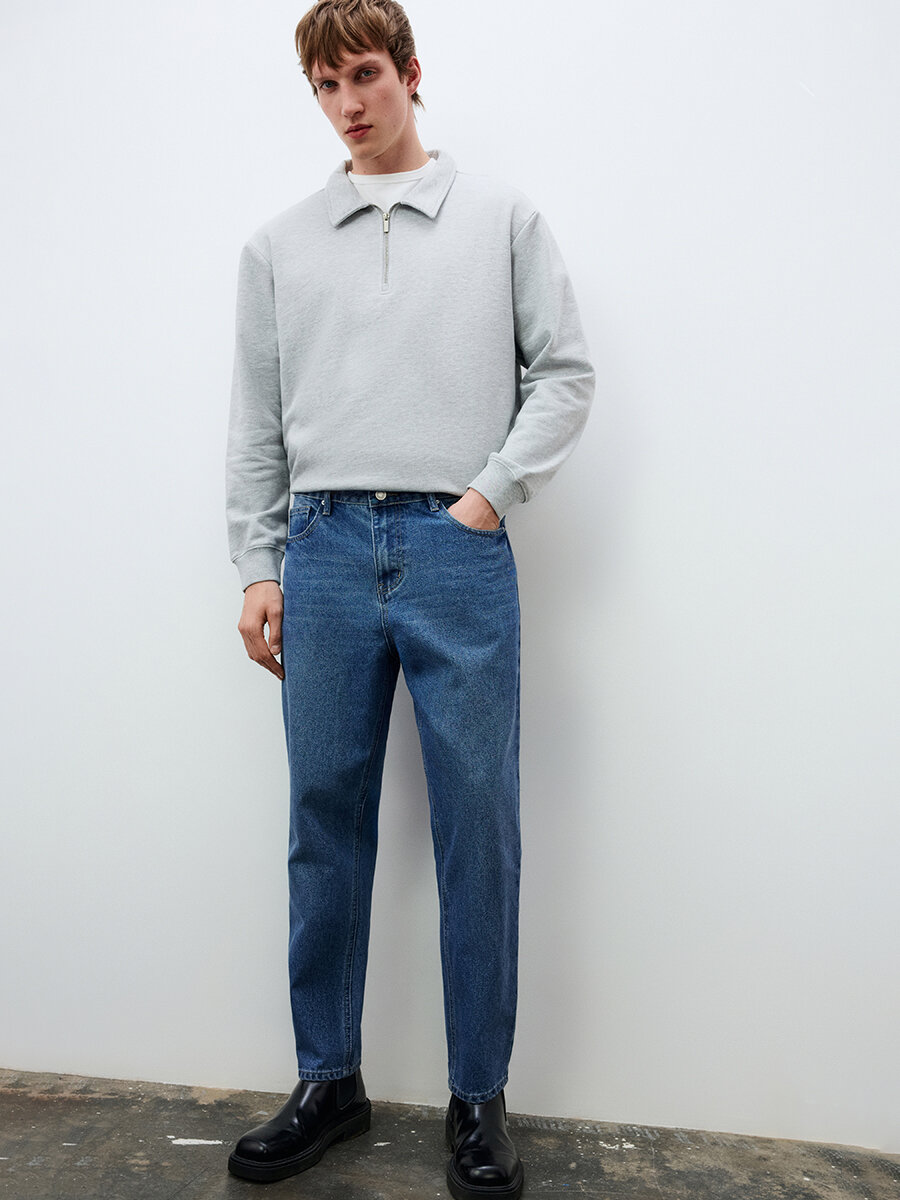 Джинсы зауженные basic 