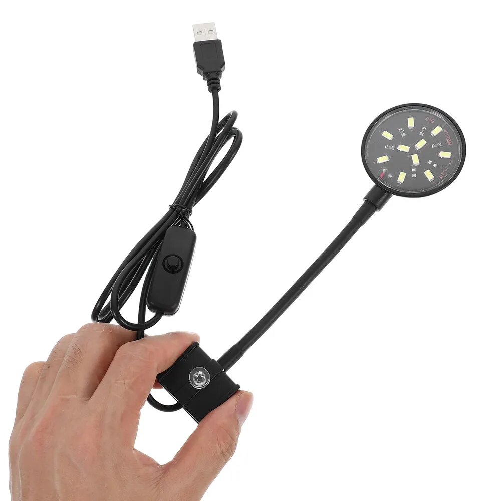 Миниатюрный Светодиодный Клипс-Светильник Для Аквариума, Черный, Из Abs, Высокая Яркость, 1 Комплект