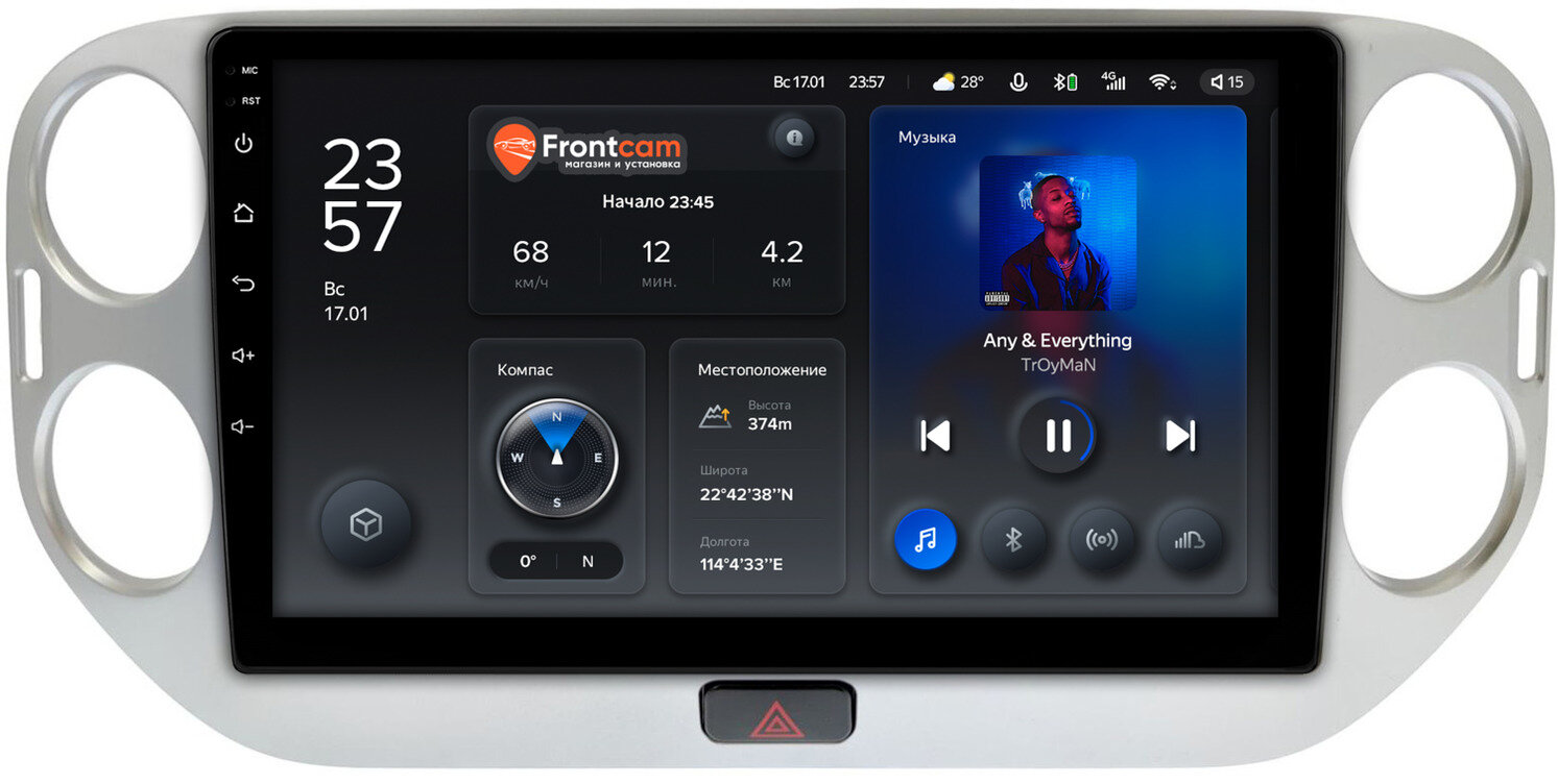 Штатная магнитола Teyes X1 WIFI 2/32 10" RM-10-077 Volkswagen Tiguan 2007-2011 Android 8.1 (DSP, IPS, AHD)