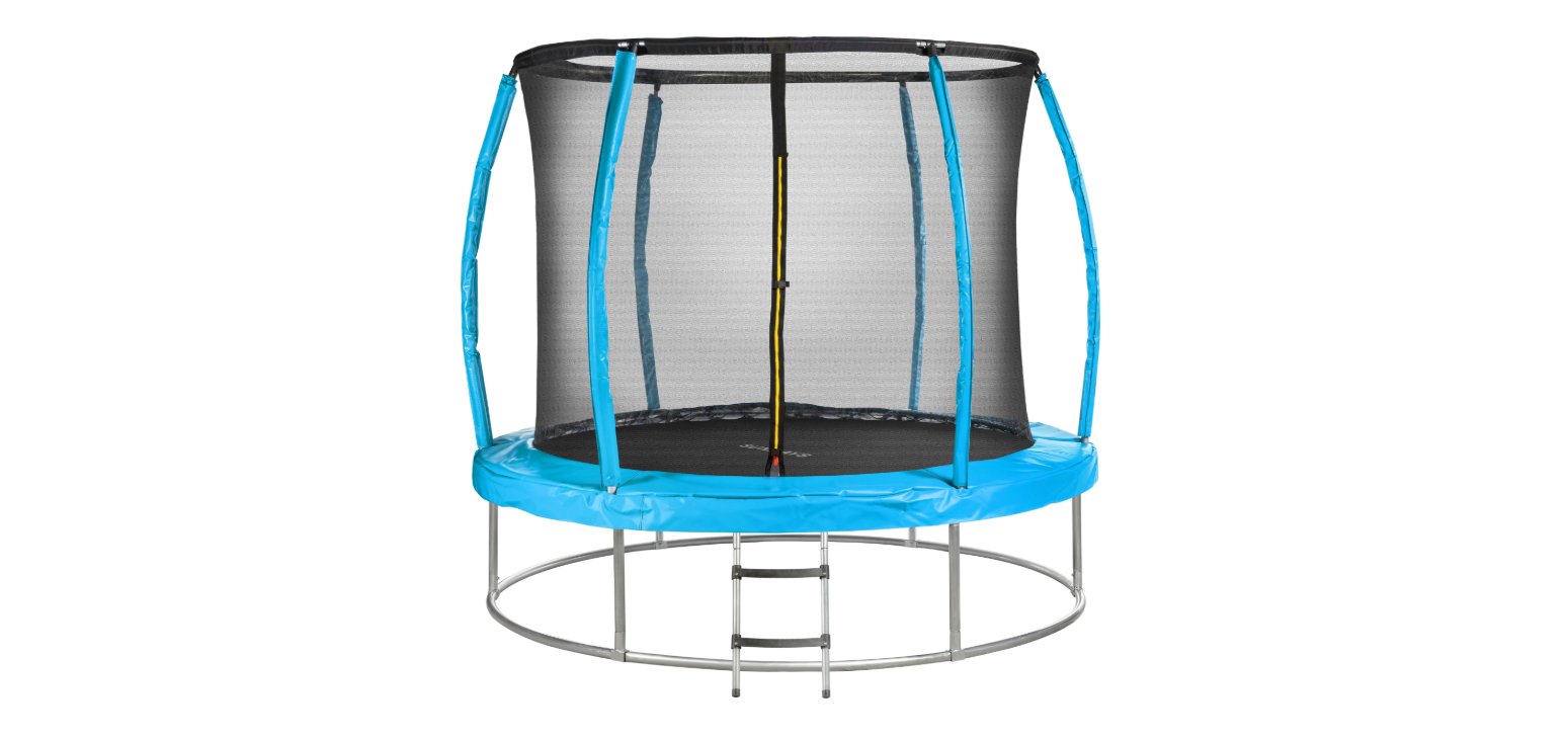 Батут Sundays Favorite Premium 10FT (голубой, с сеткой, с лестницей)