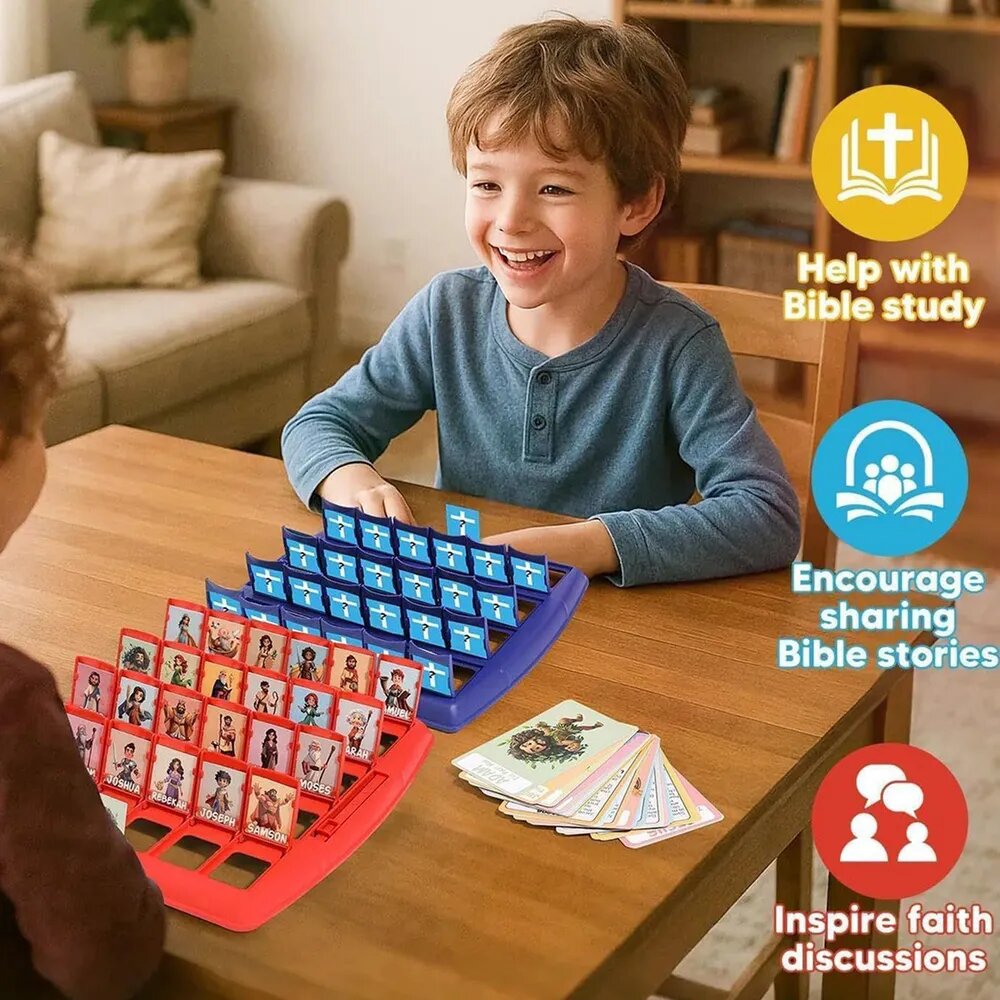 Guess Bible: Настольная игра Библейская викторина для воскресной школы, молодежных групп и подростков