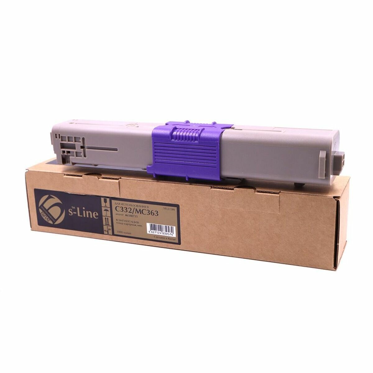 Тонер-картридж булат s-Line 46508733 для Oki C332, MC363 (Жёлтый, 3000 стр.)